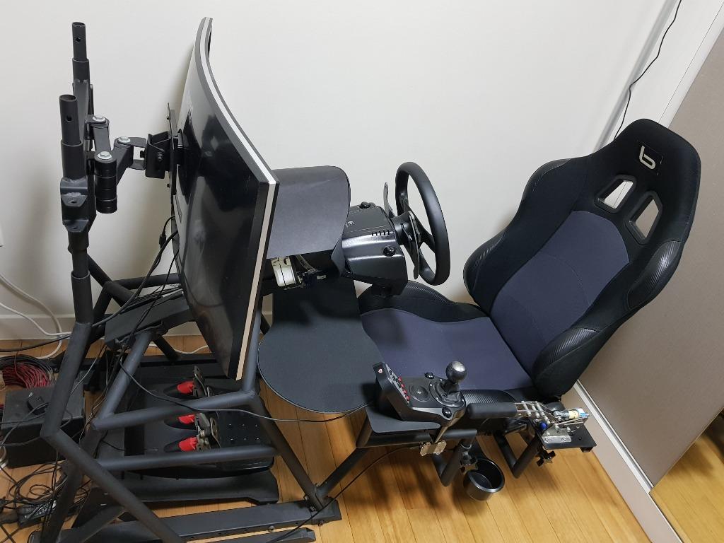 Obutto Revolution Cockpit + DD Mount Bracket + Monitor Stand + Shifter ...