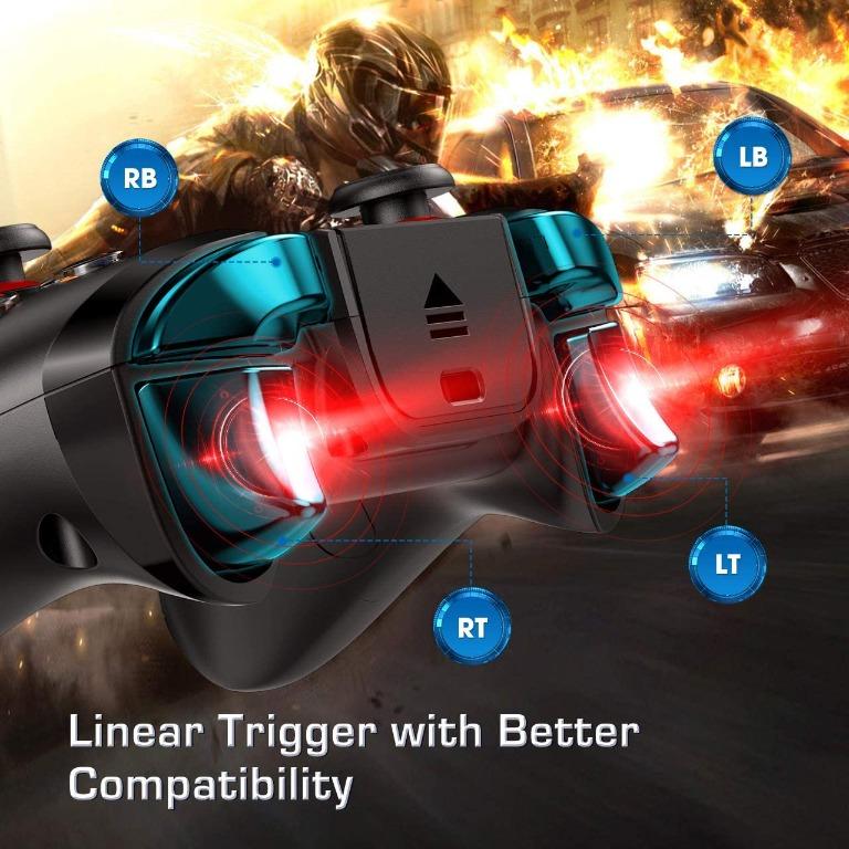 PICTEK Wireless Controller, Rechargeable Bluetooth Gamepad for Android ...