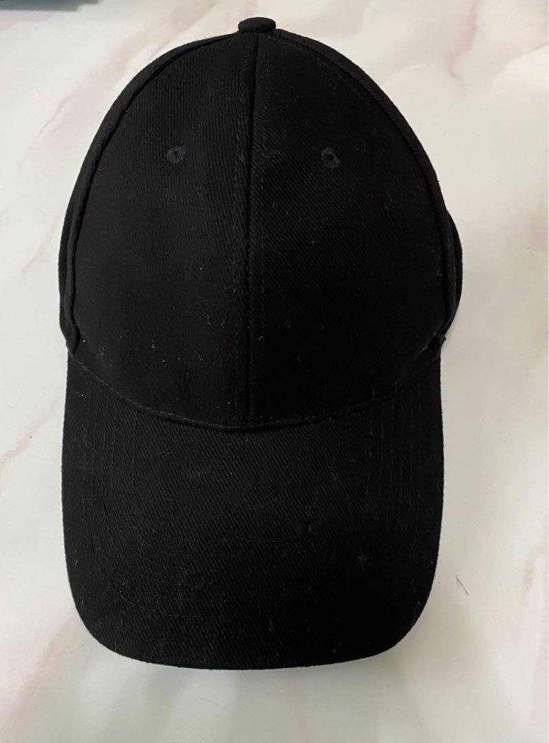 Plain Black Cap, Women's Fashion, Watches & Accessories, Hats & Beanies ...
