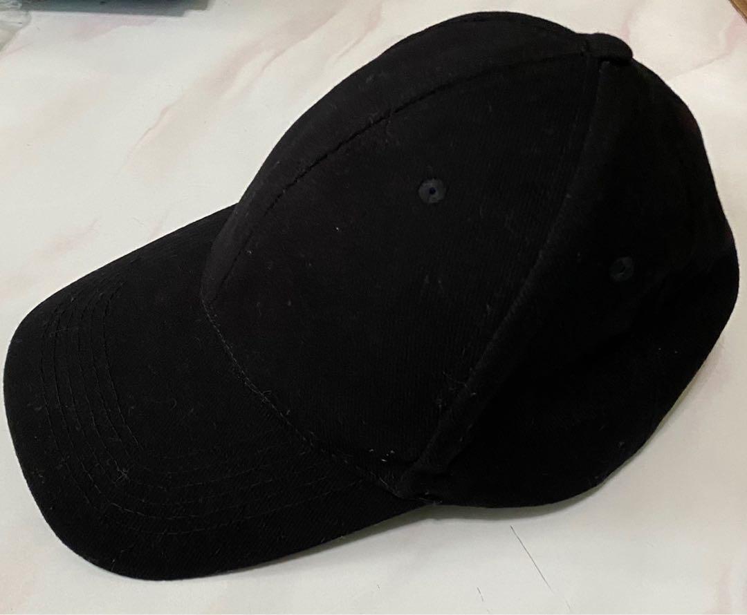 Plain Black Cap, Women's Fashion, Watches & Accessories, Hats & Beanies ...
