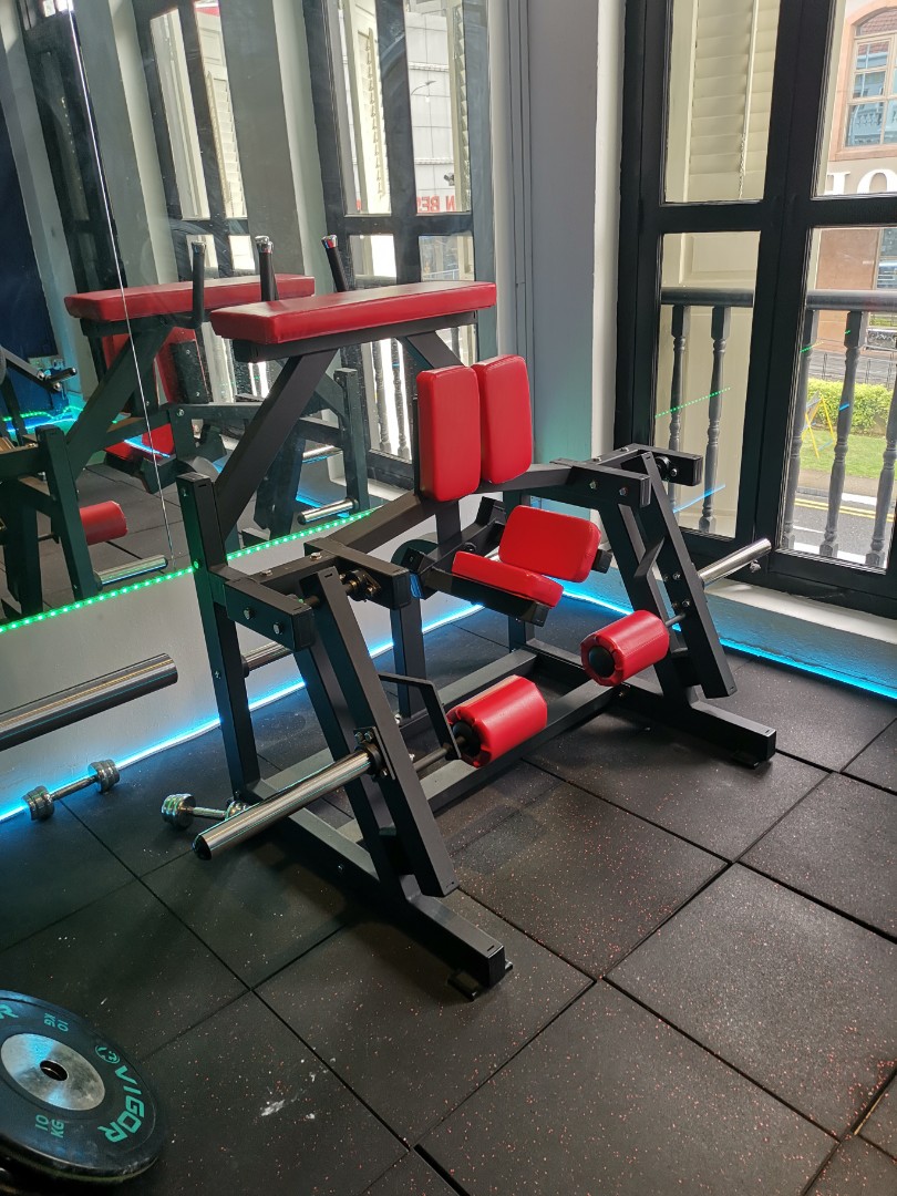 Plate loaded hamstring curl, Sports Equipment, Exercise & Fitness ...