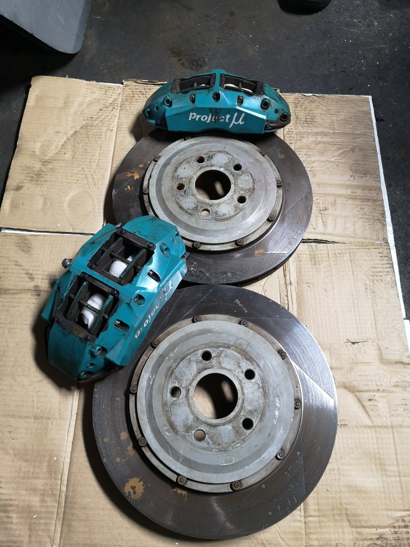 Project mu racing caliper forged sports 4pistons x 4pad for toyota ACR ...