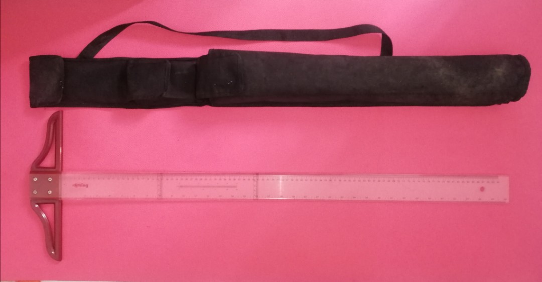 Rotring 36 inches Acrylic Tsquare + Tsquare bag with tube pocket ...