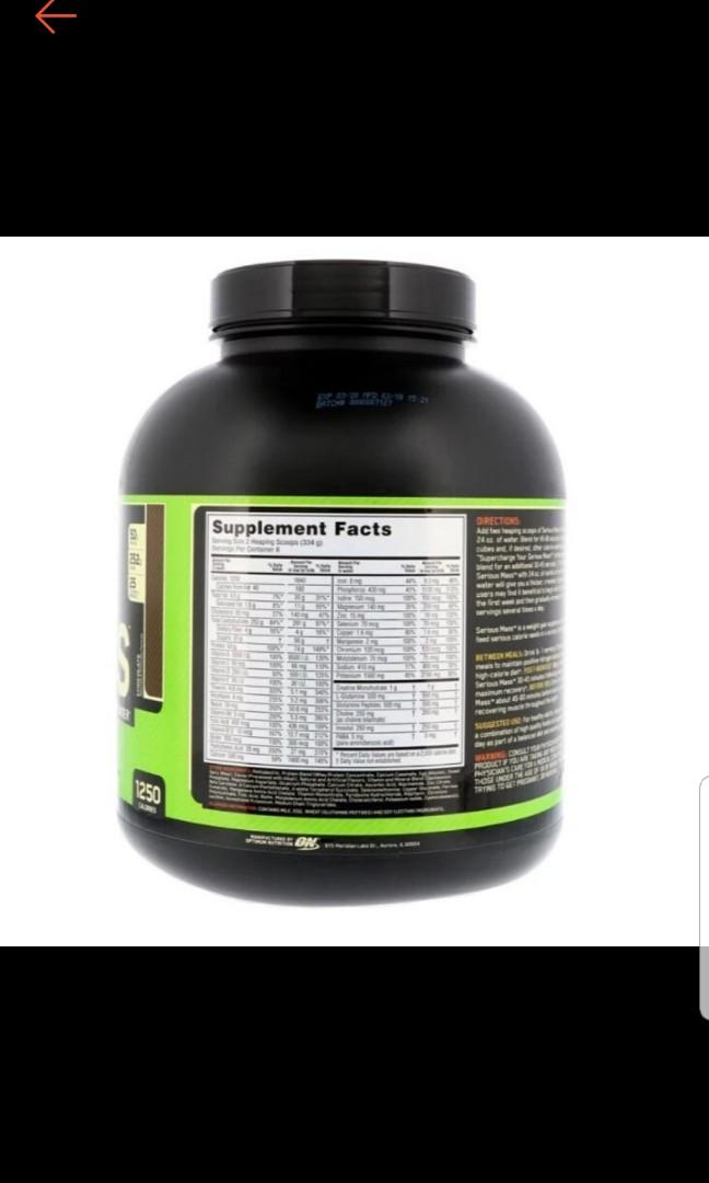 6lbs Serious mass | FREE DELIVERY, Health & Nutrition, Health ...