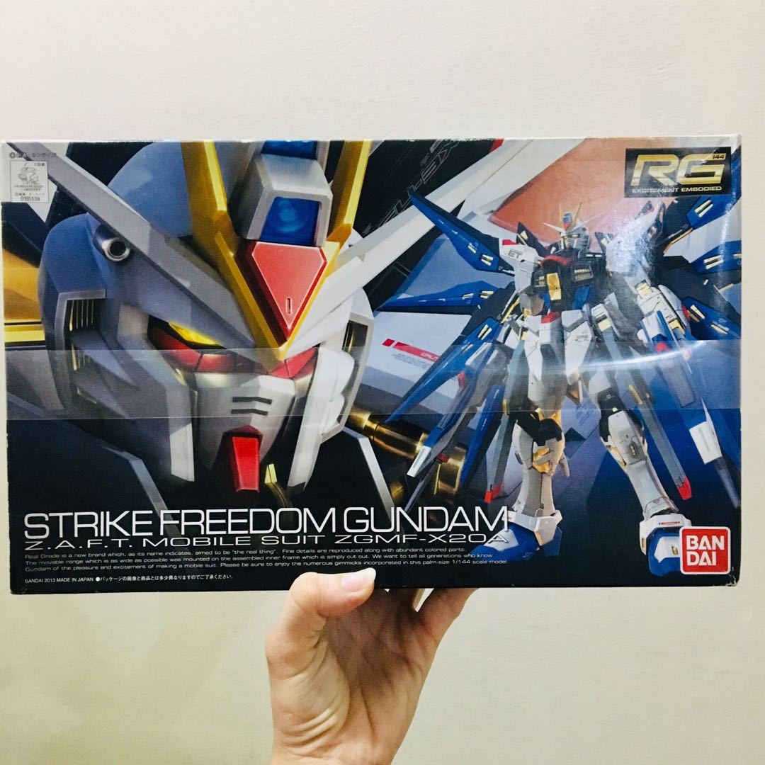 Strike Freedom Gundam RG, Hobbies & Toys, Toys & Games on Carousell