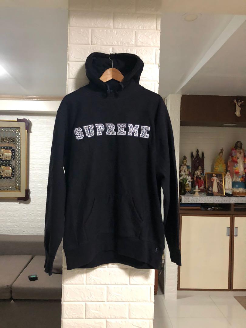 Supreme Checkered Logo Hoodie Jacket (Legit), Men's Fashion, Tops ...