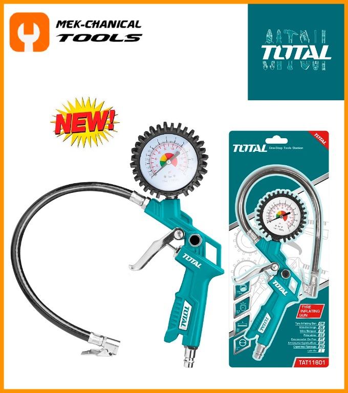 TOTAL Air Inflating Gun with Gauge (TAT11601), Commercial & Industrial ...