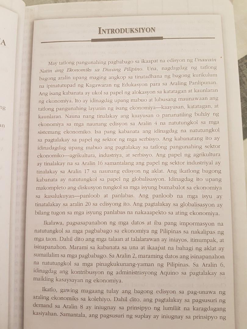Unawain Natin ang Ekonomiks (K-12 Tagalog book about economics ...