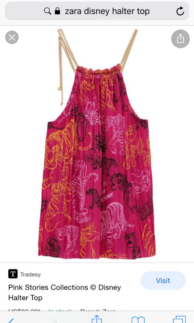 Zara disney halter top, Women's Fashion, Tops, Sleeveless on Carousell