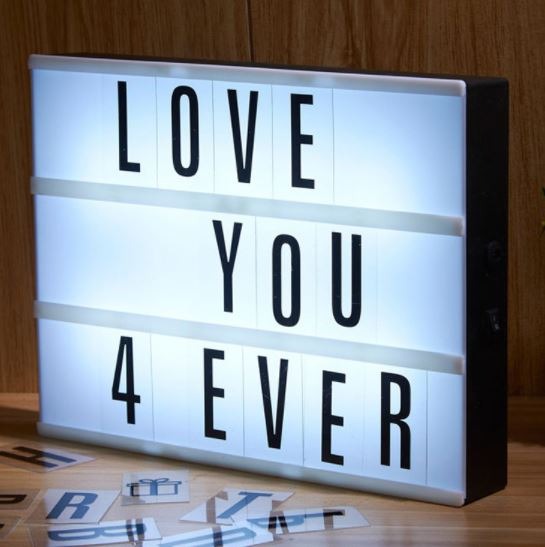 A5 Size Neon LED Letters Words Message LED Letter Custom Light Message ...