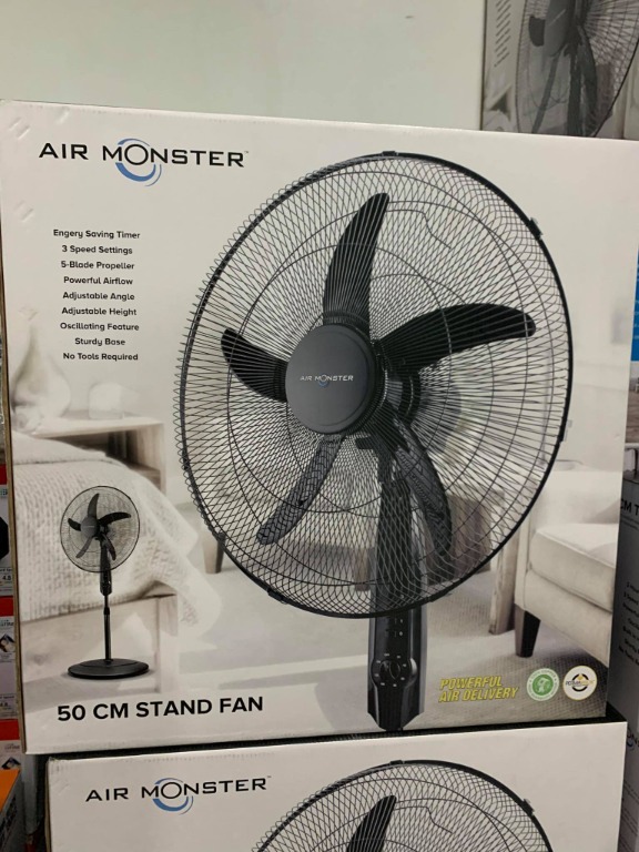 Air Monster 20" Stand Fan with FREE FACE SHIELD, TV & Home Appliances ...