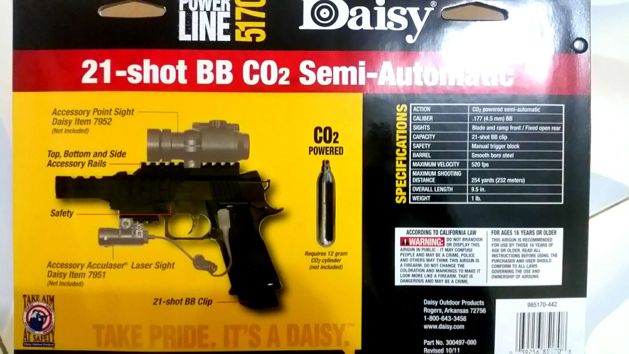 Airsoft Daisy Powerline 5170 BB Pistol on Carousell