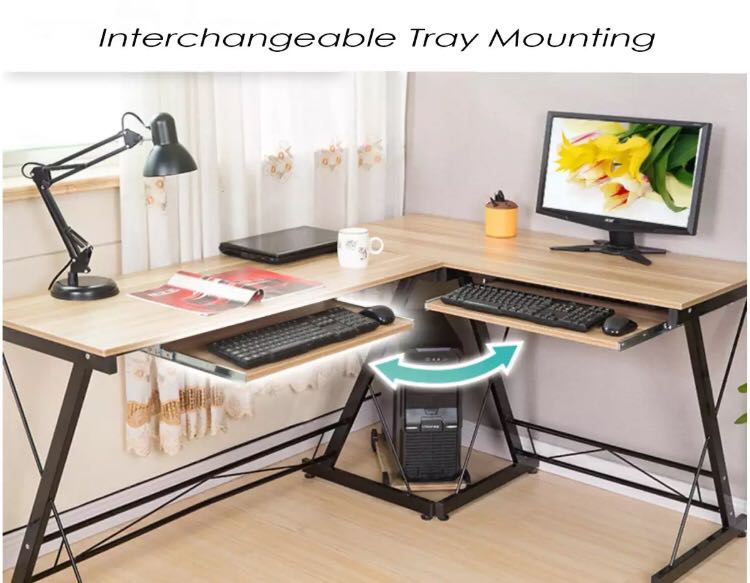 AVAILABLE! L Shaped Table - L Type Office Table - computer/cpu table ...