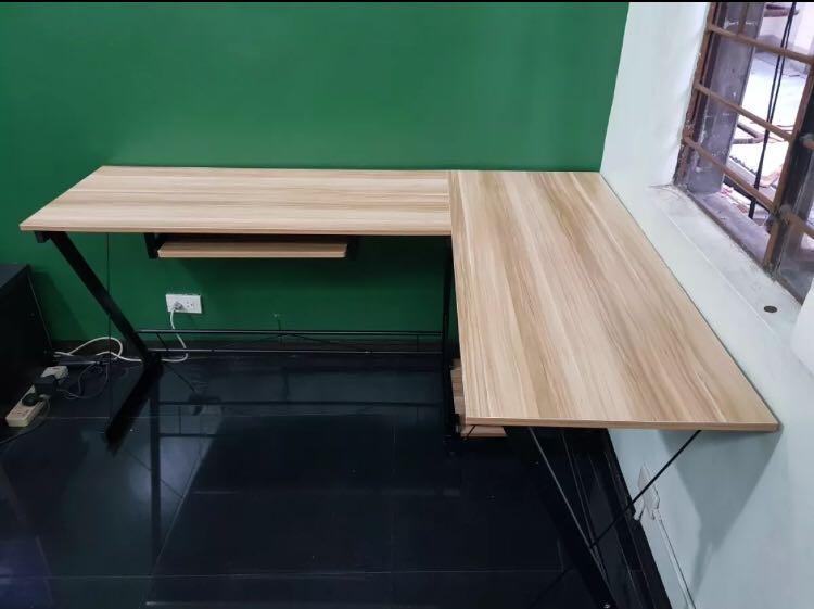 AVAILABLE! L Shaped Table - L Type Office Table - computer/cpu table ...