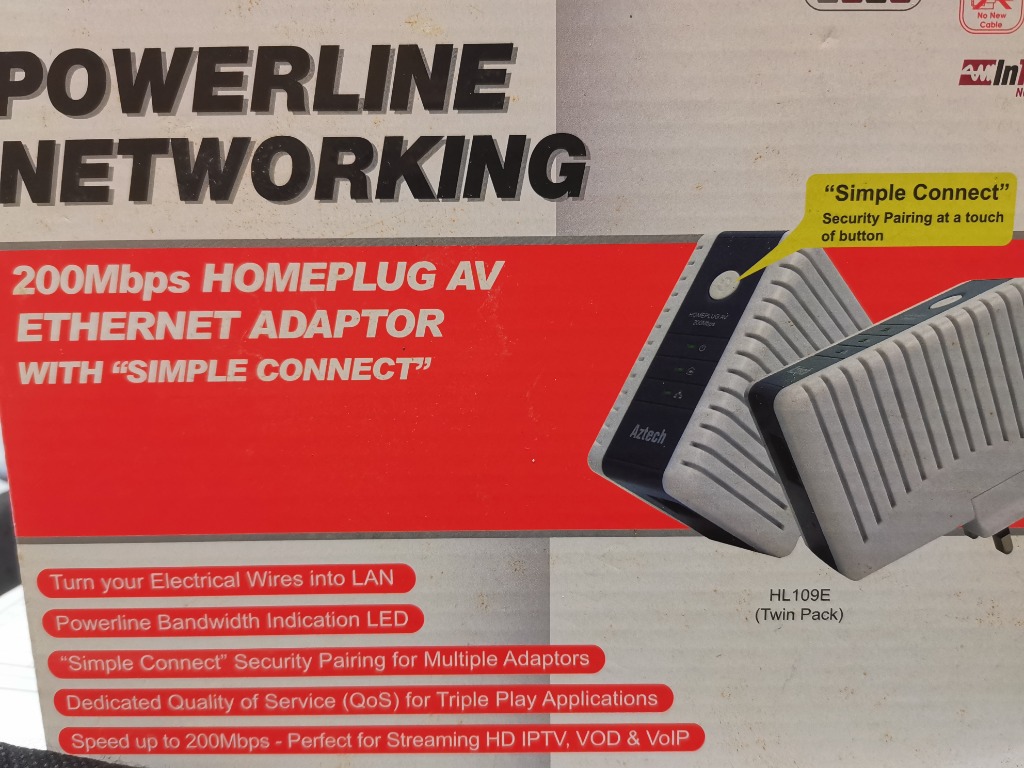 Aztech Powerline Networking, Electronics, Computer Parts & Accessories ...