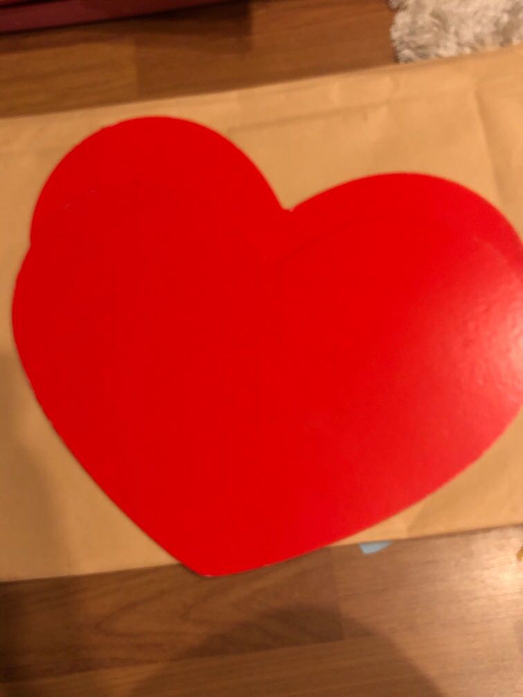 big heart cardboard, Hobbies & Toys, Stationery & Craft, Craft Supplies ...