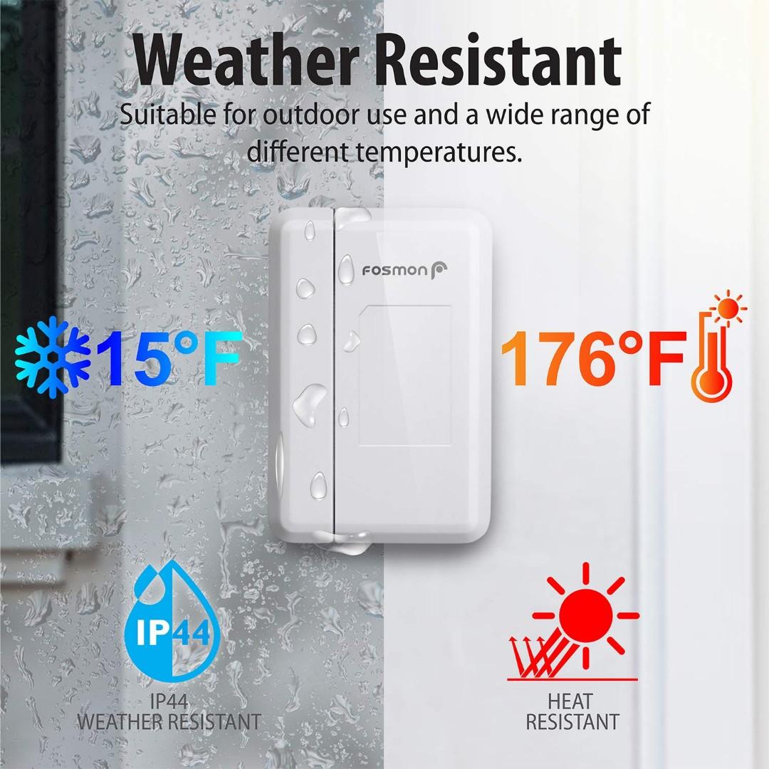 Genuine FOSMON Wavelink Wireless Door Doorbell Open Chime Alarm ...