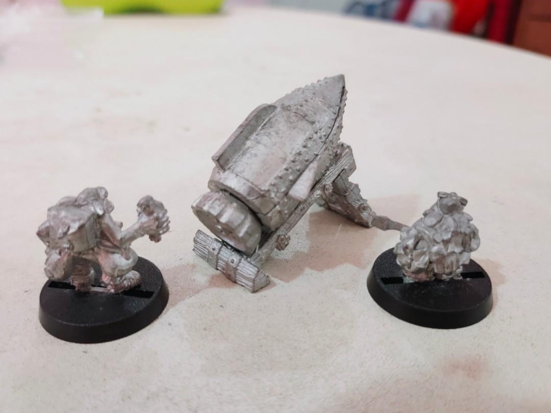 Warhammer 40K Ork Mek Gun Rocket Lobba + Grot Crew Metal OOP, Hobbies ...