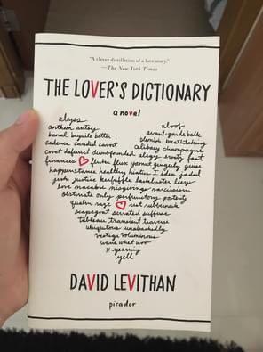 Lover’s Dictionary David Levithan, Hobbies & Toys, Books & Magazines ...