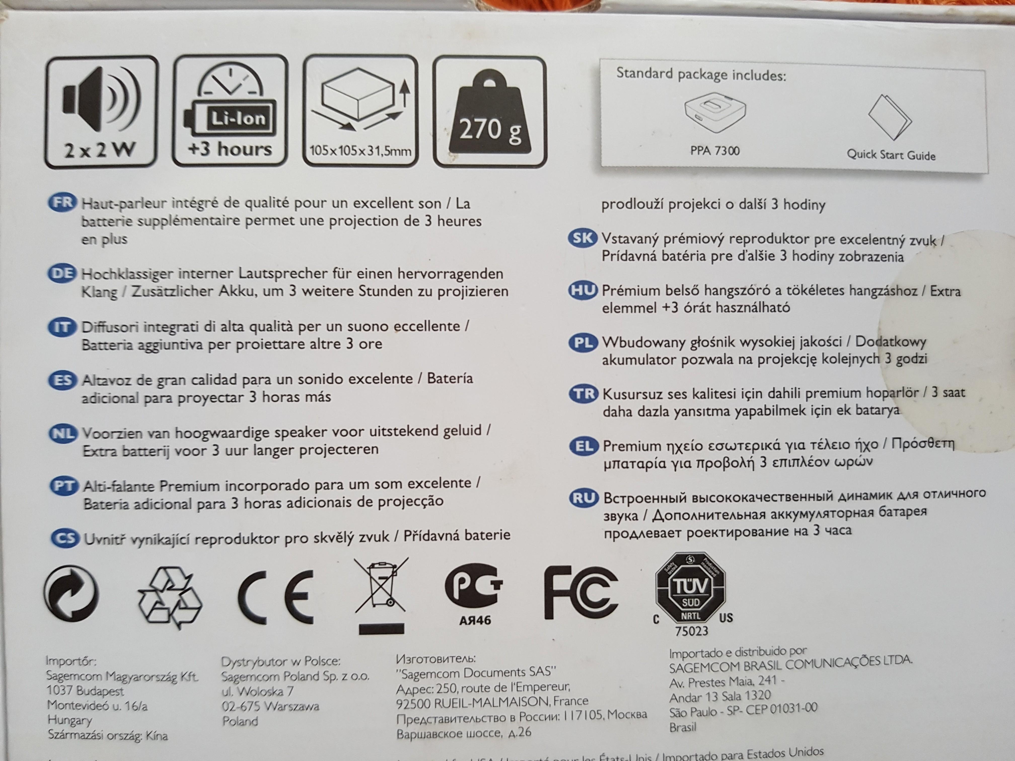 Philips PicoPix Sound station with battery, TV & Home Appliances, TV ...