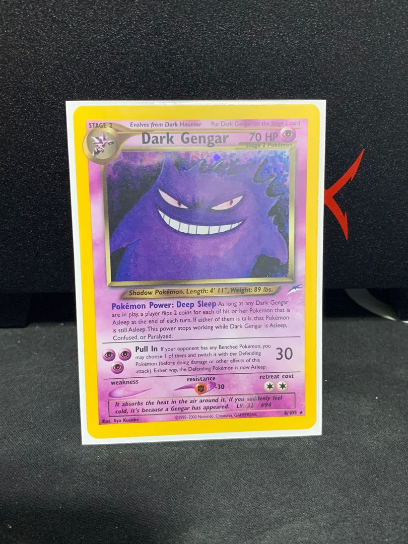 Pokemon Vintage Dark Gengar, Hobbies & Toys, Toys & Games on Carousell