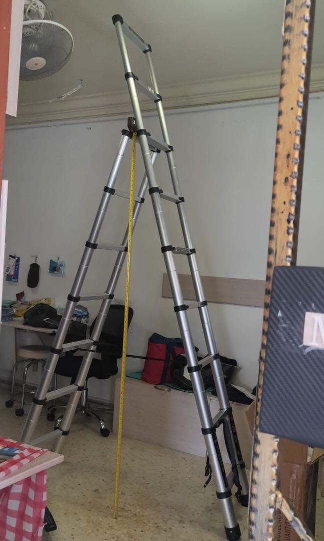 Portable foldable ladder extendable, Furniture & Home Living, Furniture ...