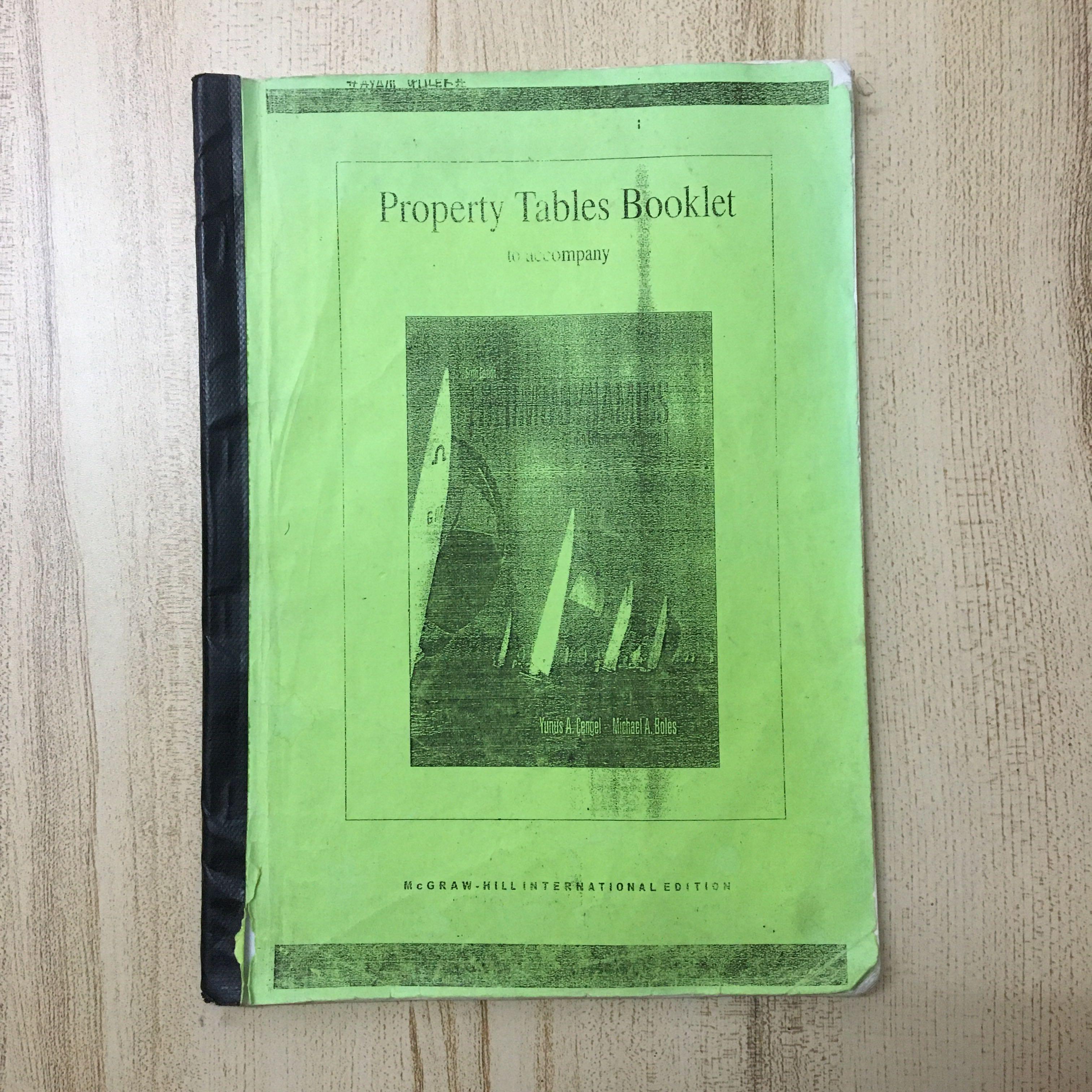 Property Tables Booklet, Hobbies & Toys, Books & Magazines, Textbooks ...