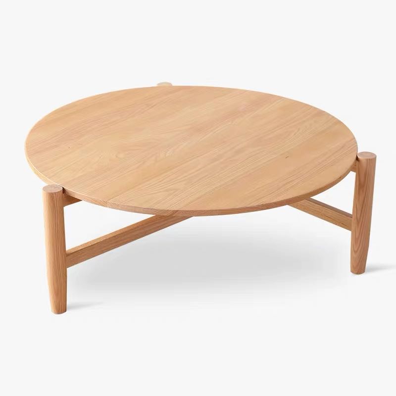 Teak wood Coffee Table - diameter 90cm, Furniture & Home Living ...
