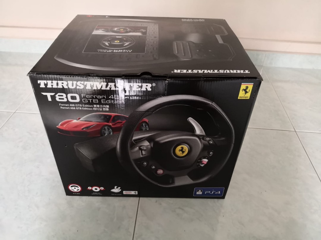 Thrustmaster (T80 Ferrari 488 GTR Edition), Video Gaming, Gaming ...