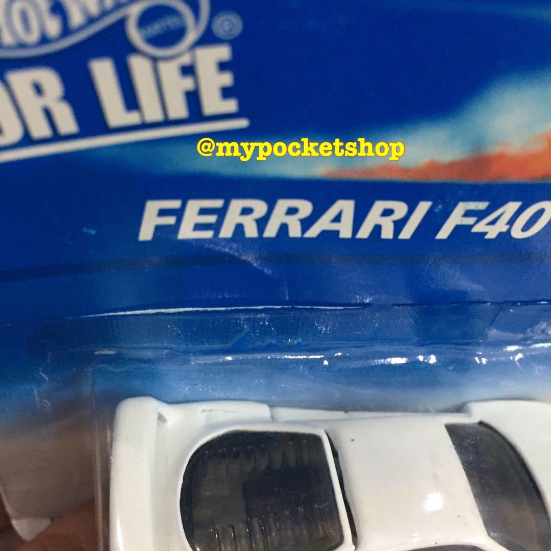 (RESERVED) Vintage Hot Wheels FERRARI F40 - White / 1996 Hotwheels ...