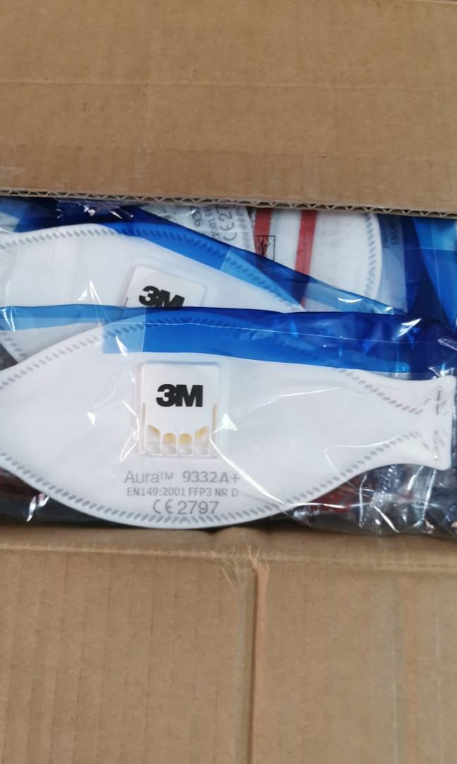 3M 9332A+ - 3M FFP3 Masks with valve - Updated 14/05/2023, Everything Else on Carousell