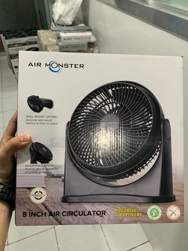 Air Monster 8" Air Circulator Floor Fan, Furniture & Home Living ...