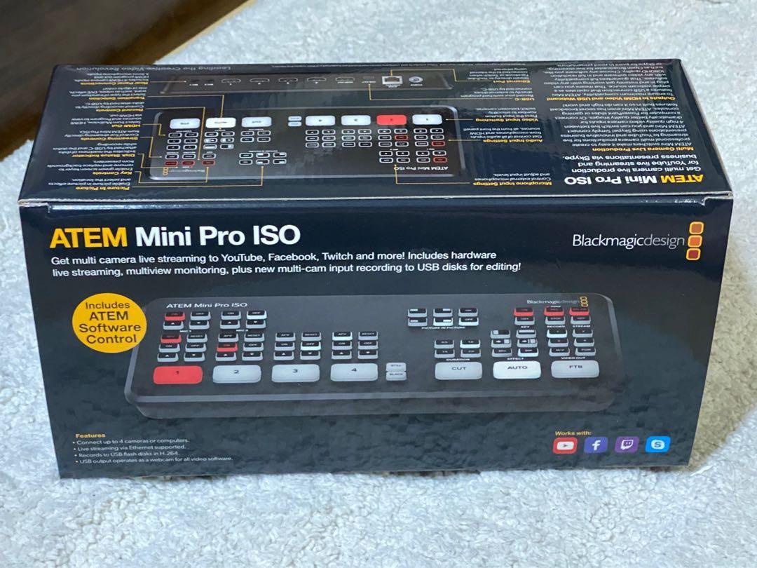 Blackmagic Atem Mini Pro ISO Live Stream Switcher, Photography ...