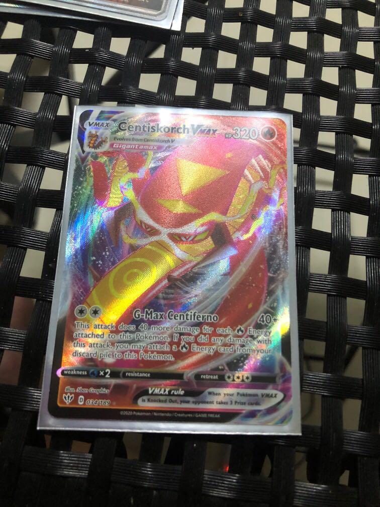 Centiskorch Vmax Pokemon tcg, Hobbies & Toys, Toys & Games on Carousell