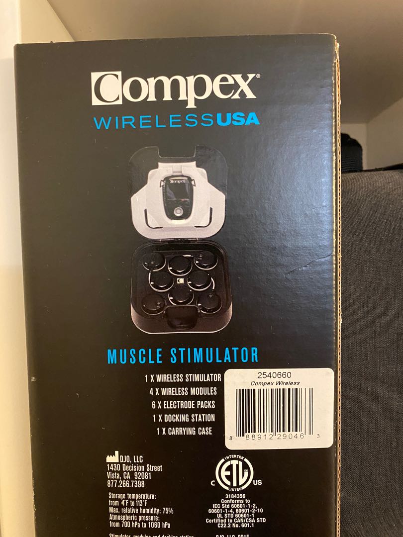 Compex wireless muscle stimulator, Sports Equipment, Exercise & Fitness ...