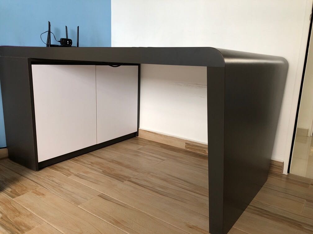 Custom-made study table with Eubiq, Furniture & Home Living, Furniture ...