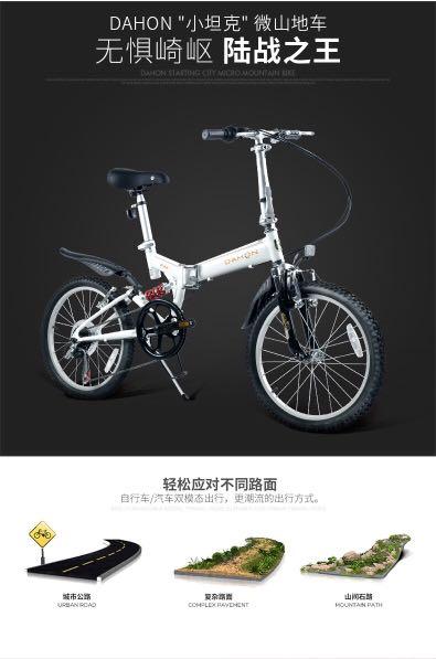 Dahon Fox 20” Foldable Micro Mountain Bicycle, Sports Equipment ...