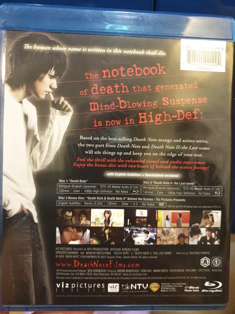 Death Note Collection Blu-ray, Hobbies & Toys, Music & Media, CDs ...