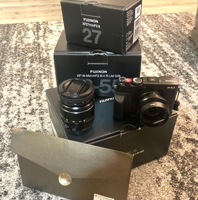 fujifilm xe3 xf 27mm xf 18-55mm, Photography, Cameras on Carousell