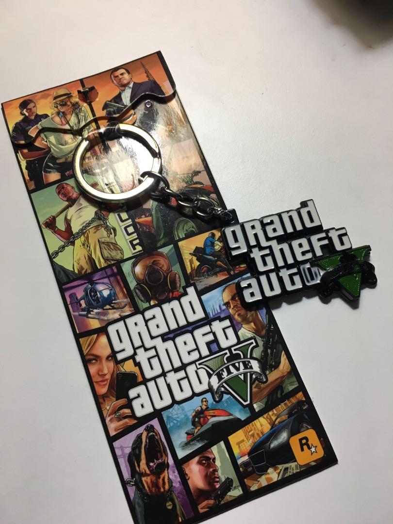 GTA 5 Steel Keychain, Video Gaming, Video Games, Xbox on Carousell