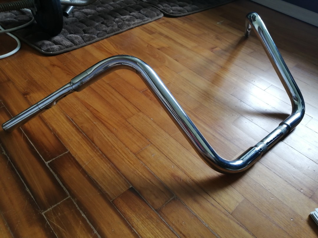 Harley davidson handlebar: 12 inch chrome fat apes, Motorcycles ...
