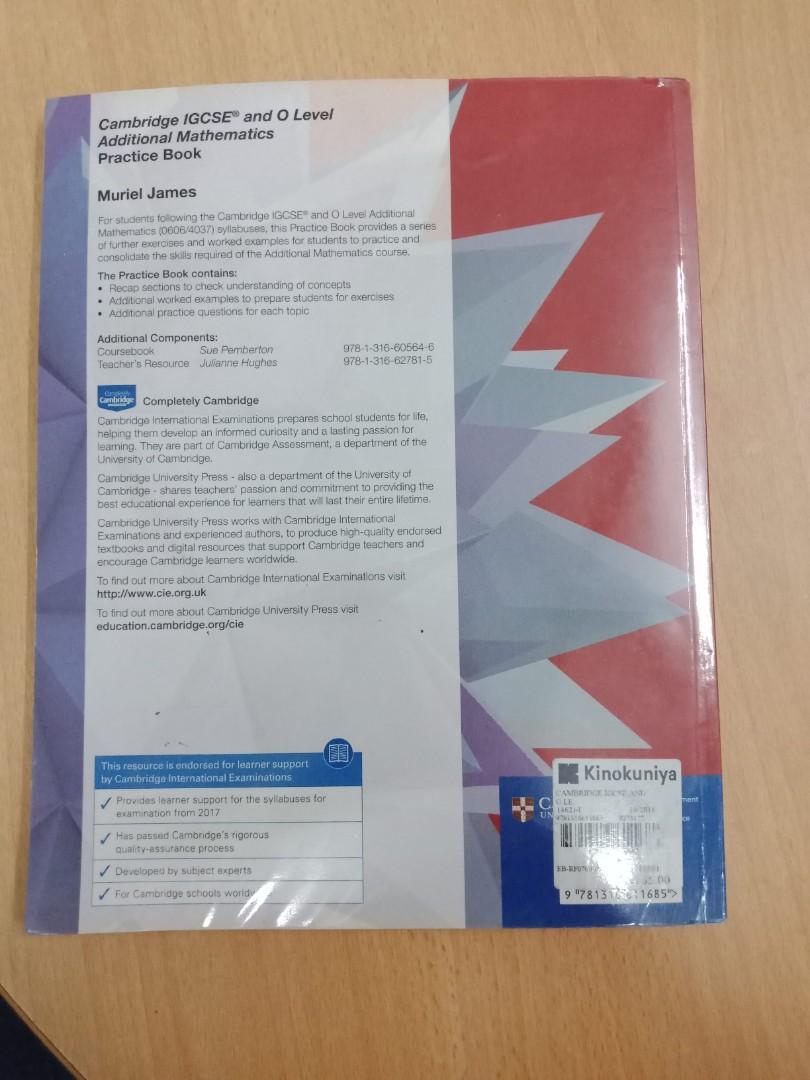 Igcse Add Maths Workbook Hobbies And Toys Books And Magazines Textbooks On Carousell