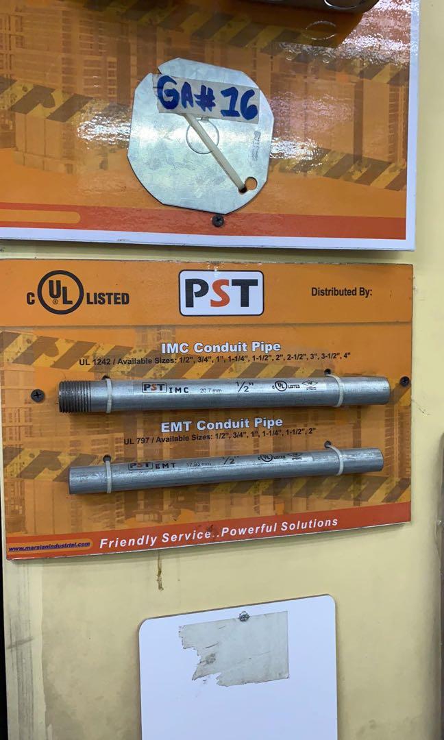IMC EMT Pipes and fittings for electrical, Commercial & Industrial, Construction & Building ...