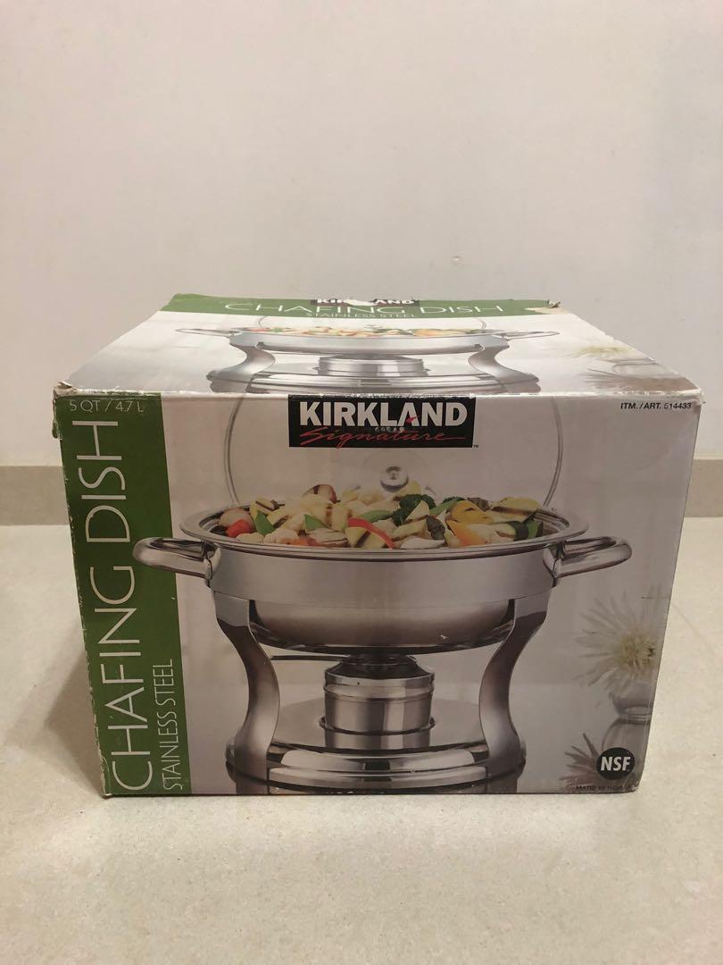 Kirkland Round Stainless Chafing Dish, Furniture & Home Living ...