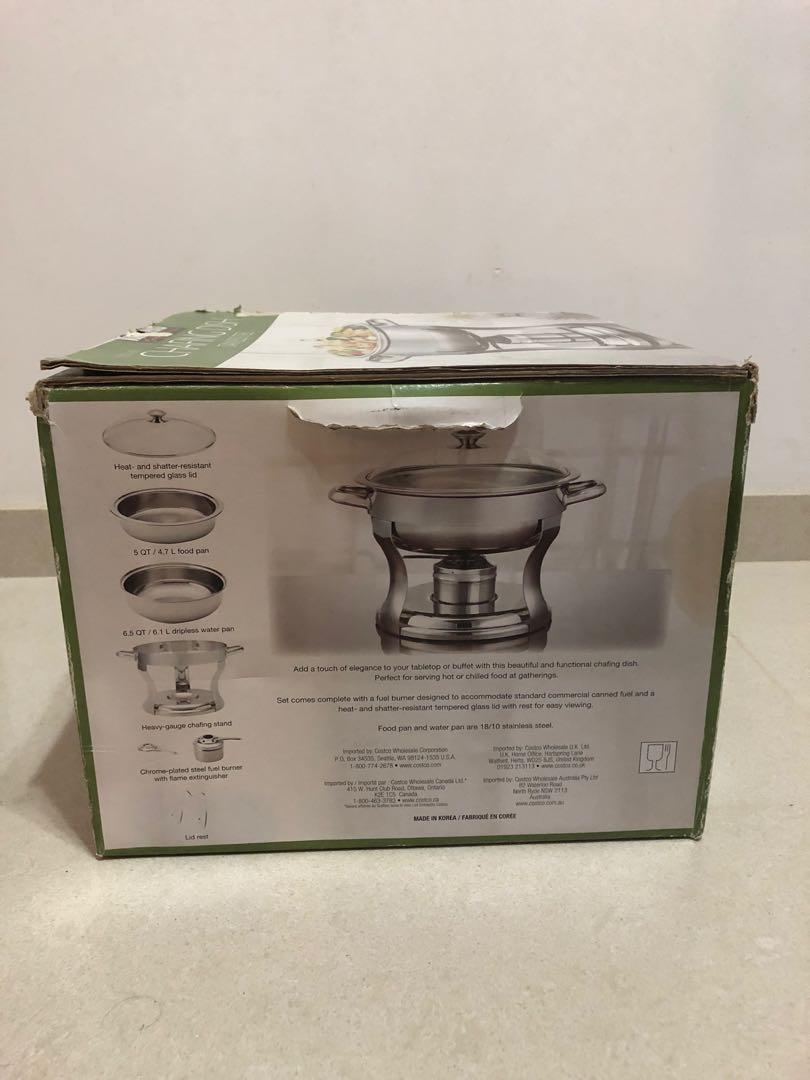 Kirkland Round Stainless Chafing Dish, Furniture & Home Living ...