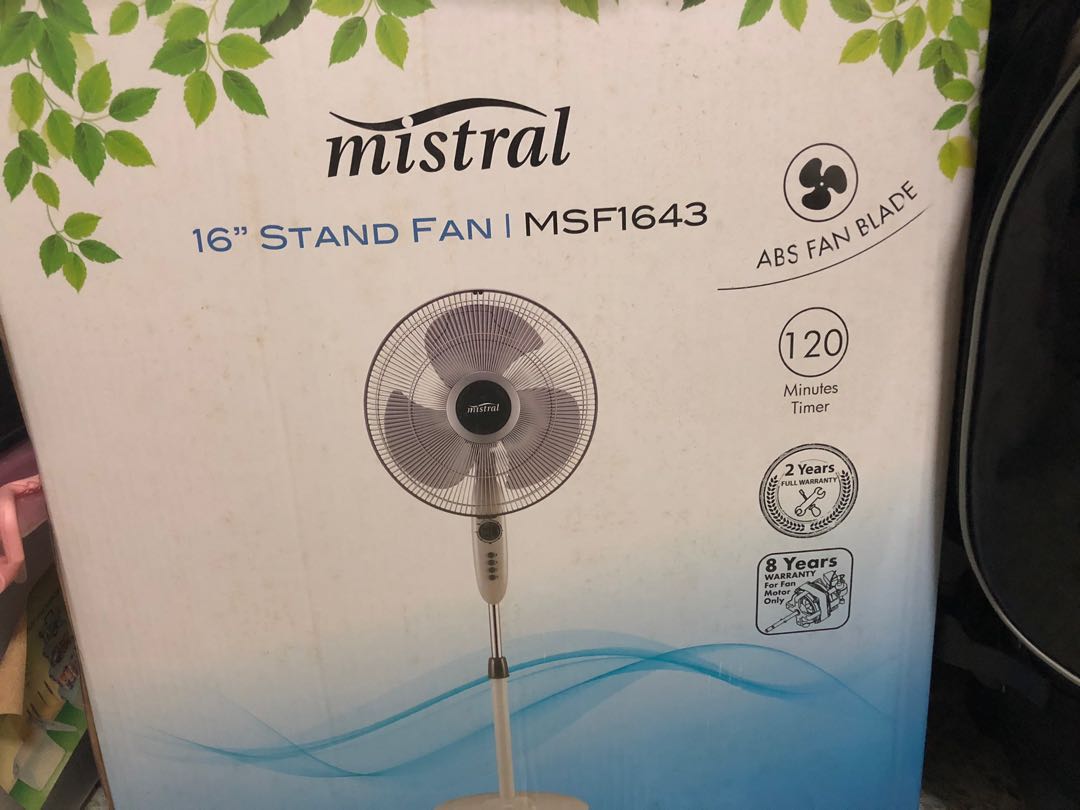 Mistral 16” Stand Fan, Furniture & Home Living, Lighting & Fans, Fans ...