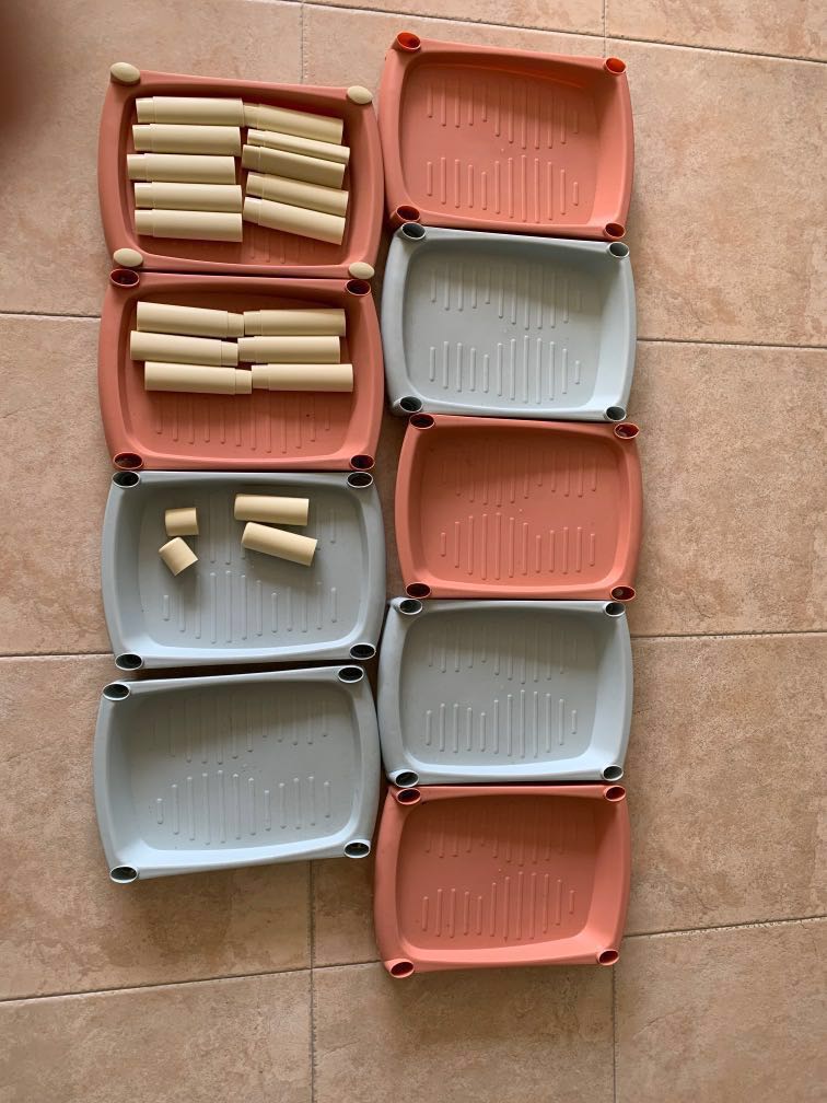 Multi-tier colorful shoe rack, Furniture & Home Living, Furniture ...