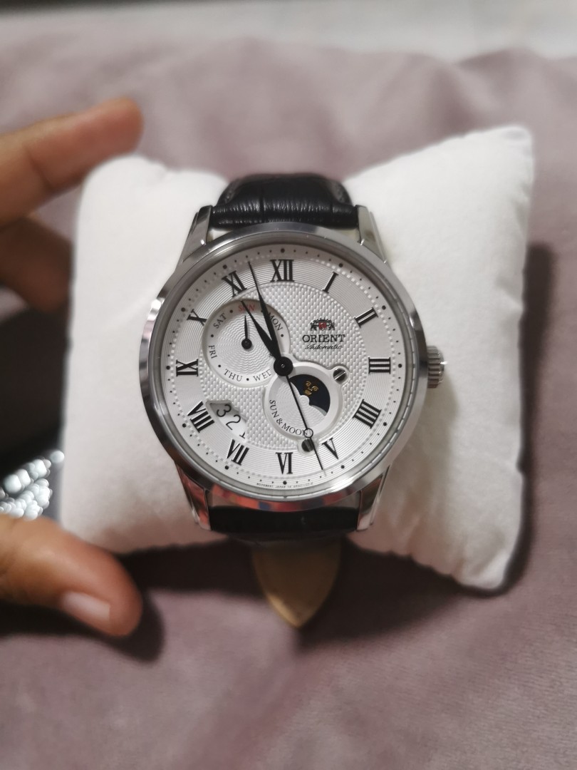 Orient Men Sun and Moon Automatic Watch, Men's Fashion, Watches ...