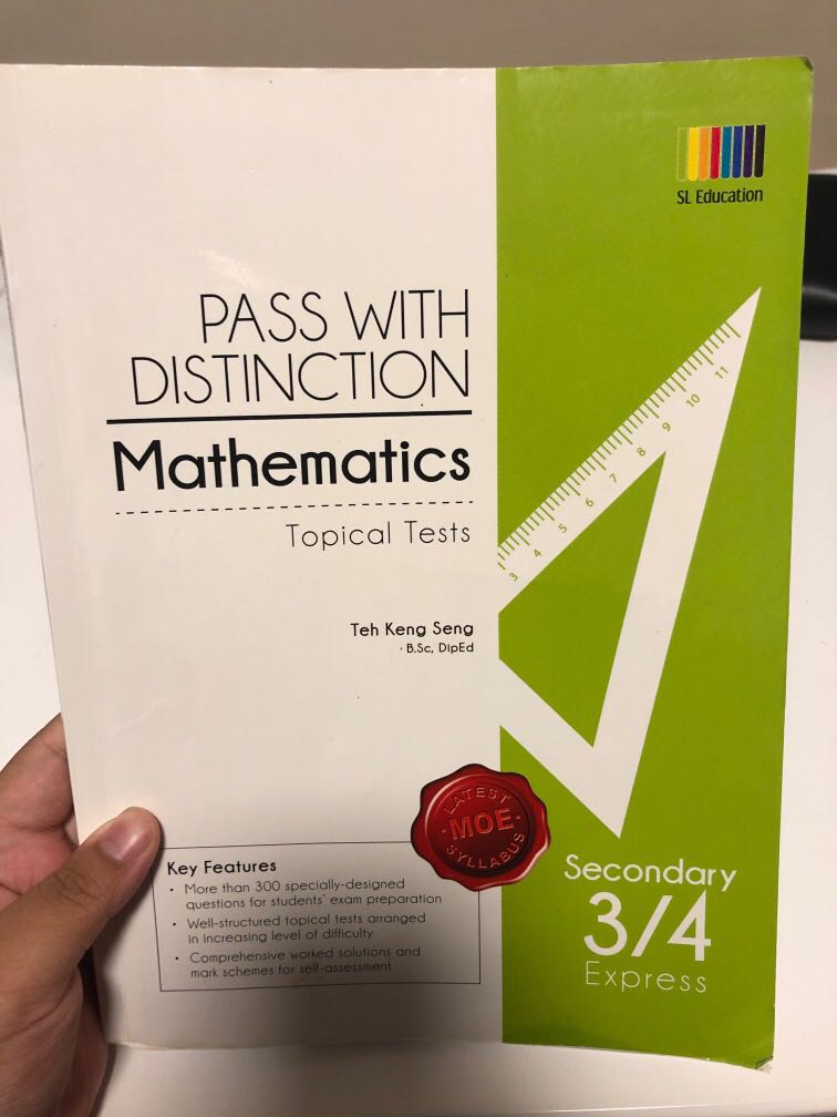 Pass with distinction mathematics assessment book sec3/4, Hobbies ...