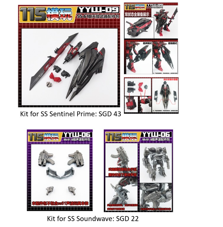 Preorder YYW Upgrade kits assorted for Studio Series Sentinel Prime or ...